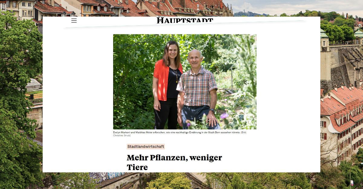 Medienecho: Nachhaltige Ernährung für die Stadt Bern | BFH