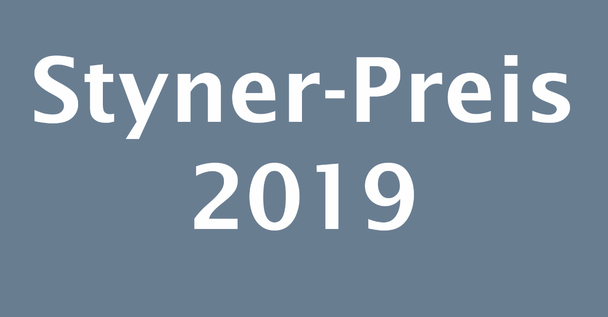 Styner-Preis für herausragende Master-Arbeit