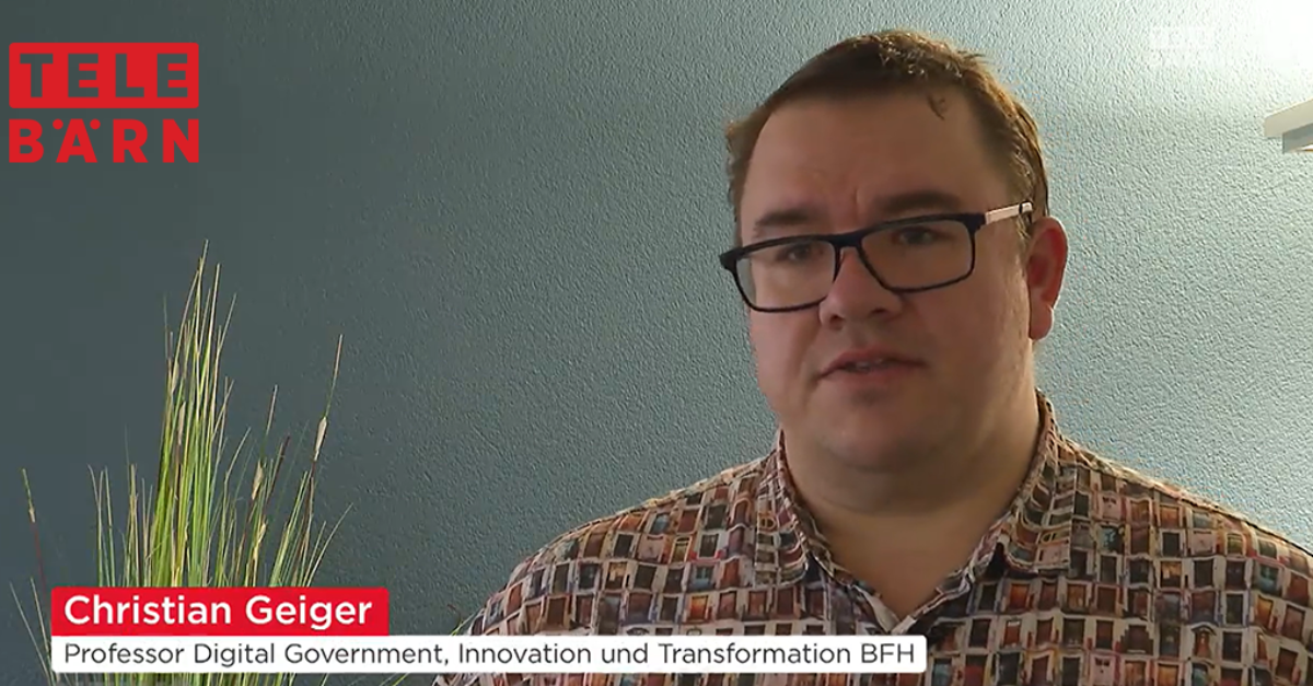 Christian Geiger im Interview bei Telebärn